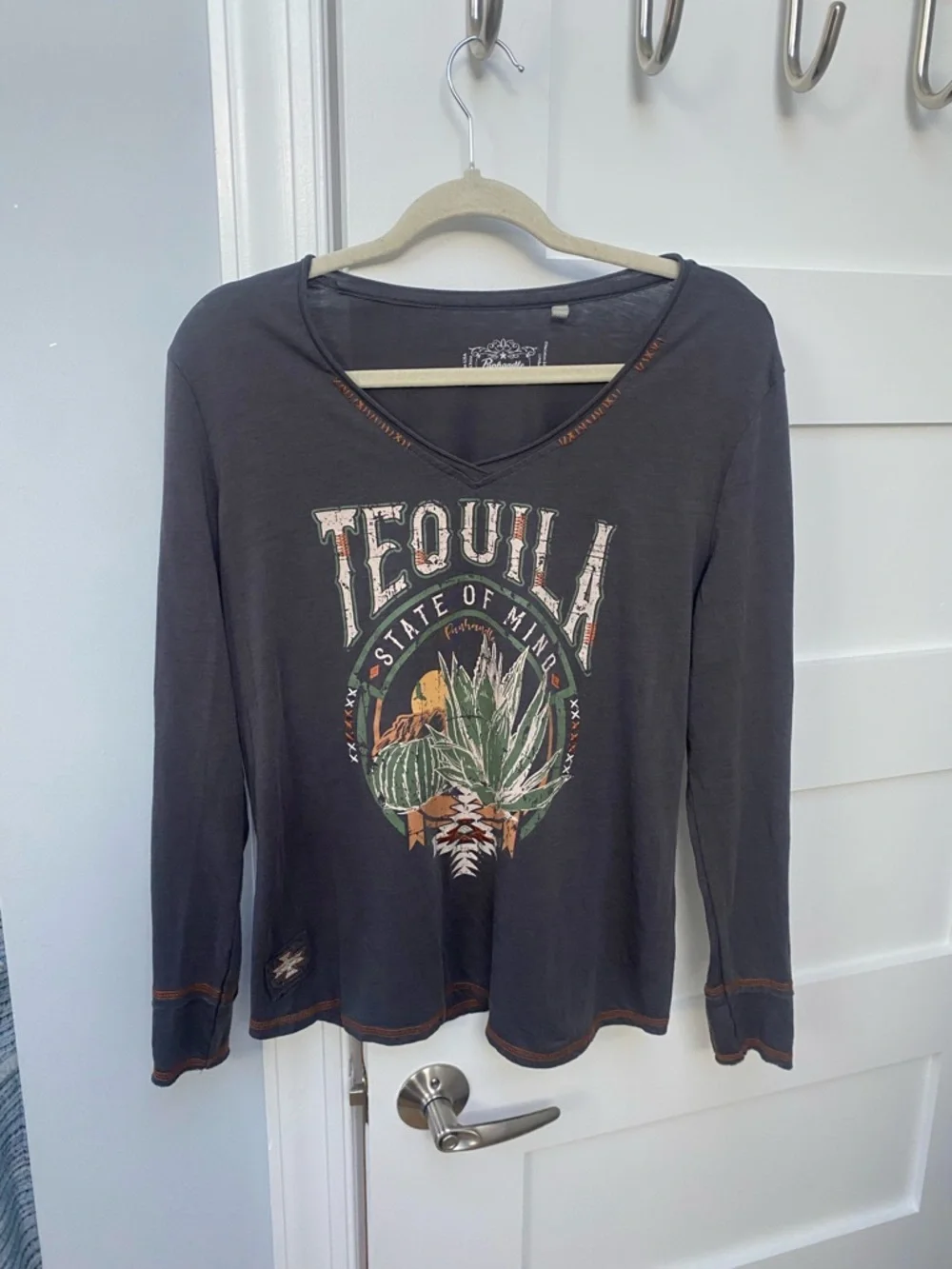 Panhandle | Tops | Panhandle Western Graphic Long Sleeve Tshirt Womans ...